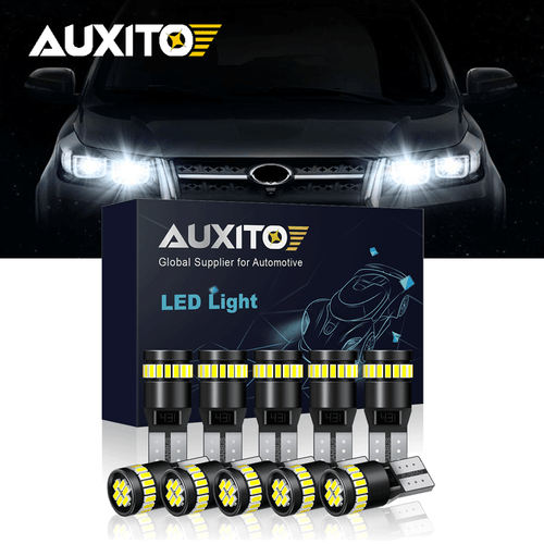 10X Super Bright 194 168 175 2825 T10 Car CANBUS 24SMD White LED Bulbs ...