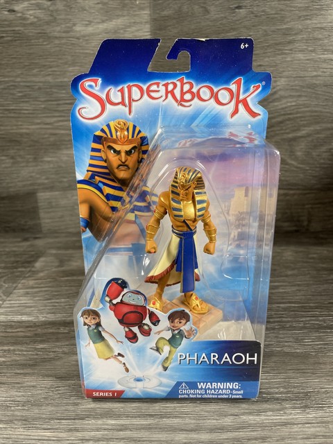Superbook Series 1 Action Figure Moses & Pharaoh CBN Bible Adventure ...