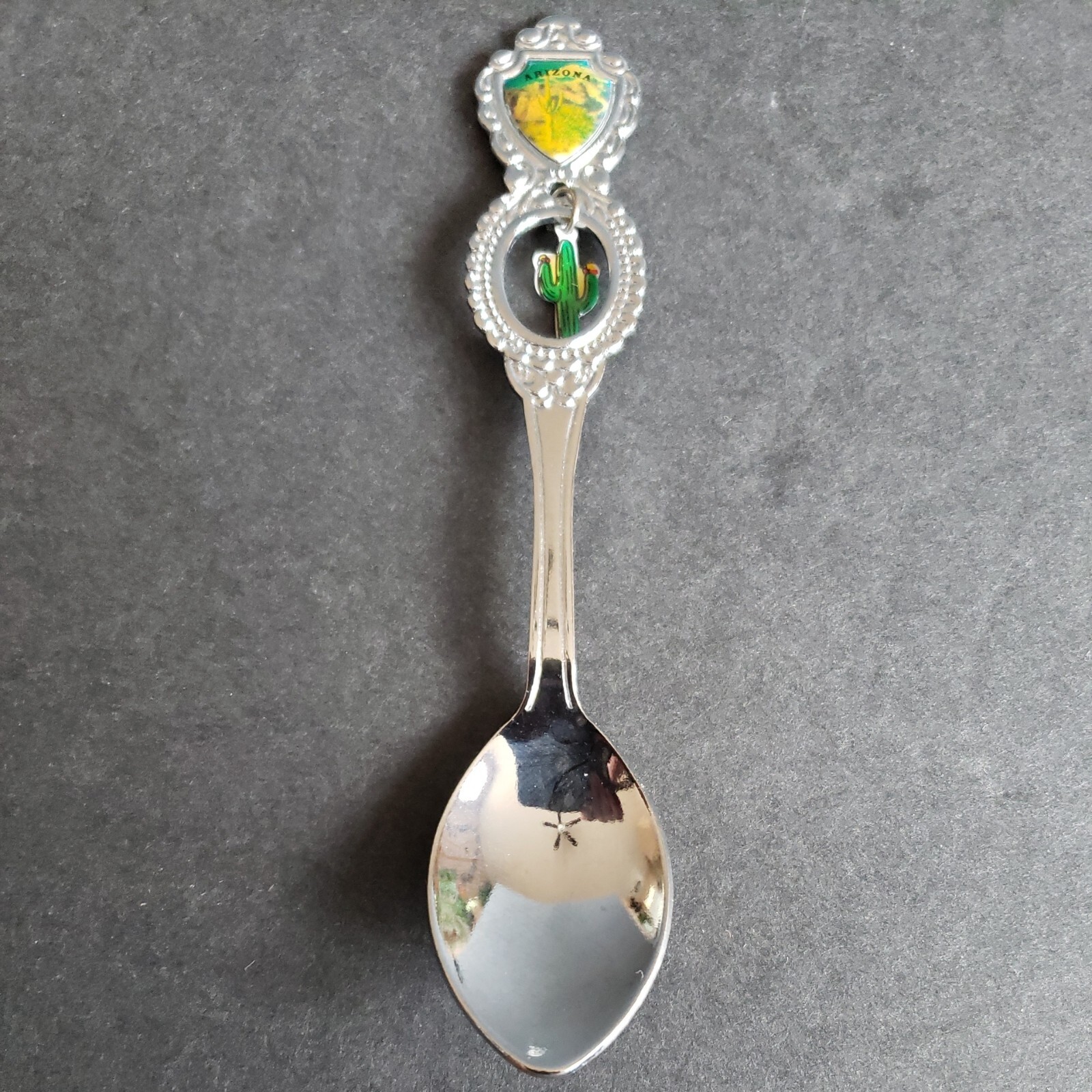 Arizona State USA Souvenir Spoon Cactus Charm 4 3/4" PreOwned | eBay