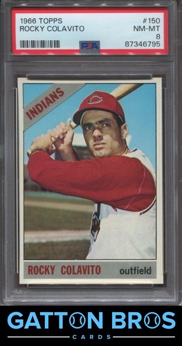1966 Topps Rocky Colavito #150 PSA 8 NM-MT | eBay