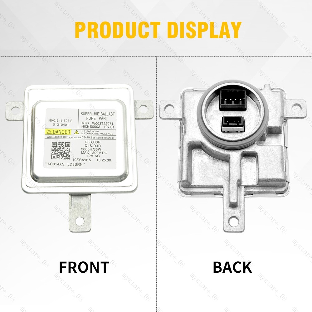 2x For Audi A6 Xenon Ballast & D3S Bulb HID Headlight Control Module ...