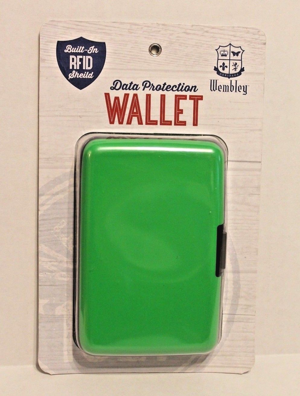 Wembley Men's Green Data Protection Wallet with Built-In RFID Shield ...