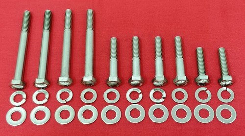 FORD WATER PUMP TIMING COVER STAINLESS STEEL HEX BOLTS KIT 351C 351M ...