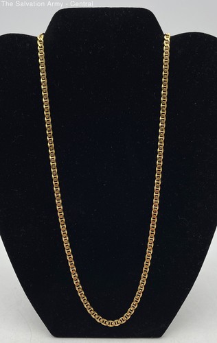 14K Yellow Gold Fine Jewelry Lobster Clasp Curb Chain Necklace 15.12g ...