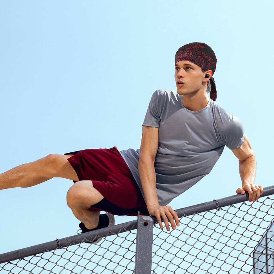 Do Rags Skull Cap for Men Women Boho Paisley Helmet Liner Bandana ...