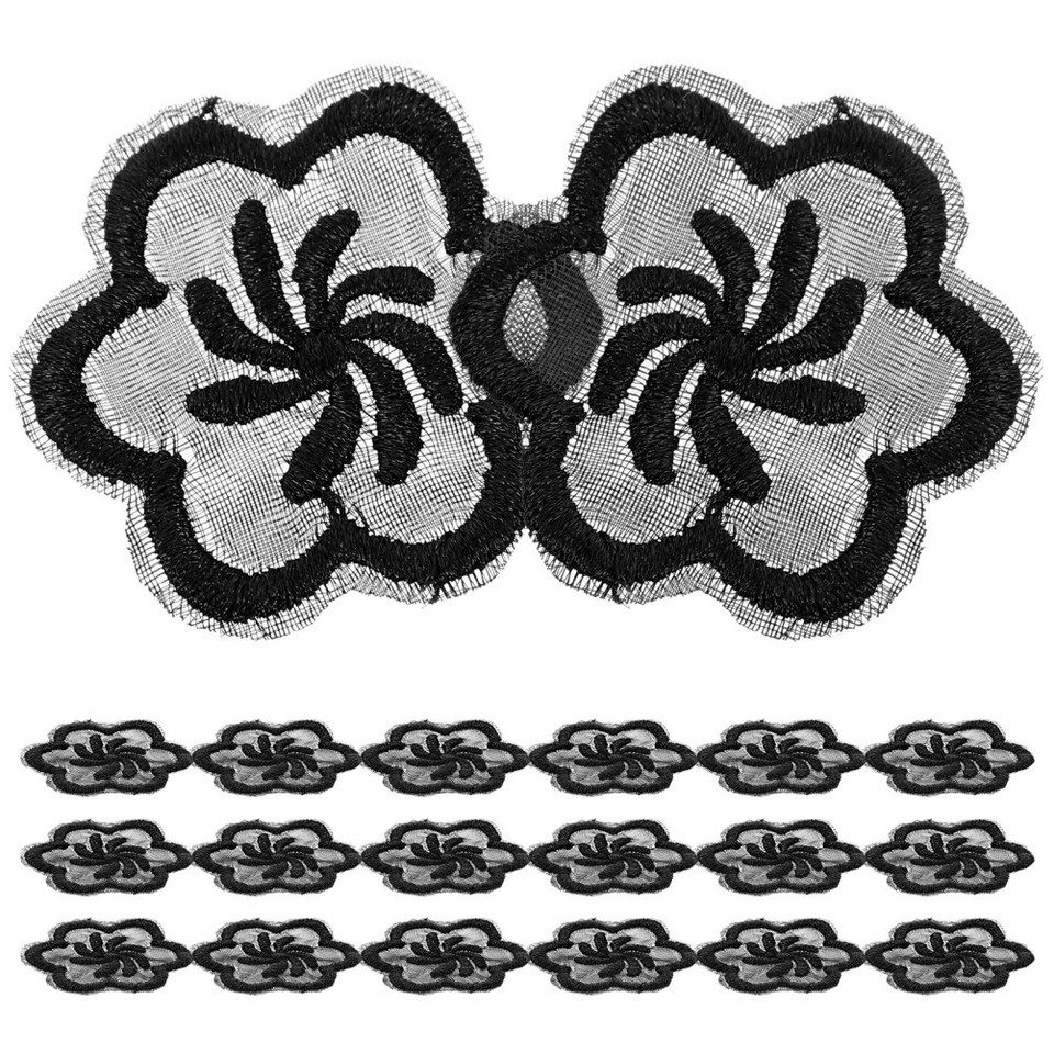 20 Pcs Multi-function Coat Patches Small Clothes Embroidery Flower for ...