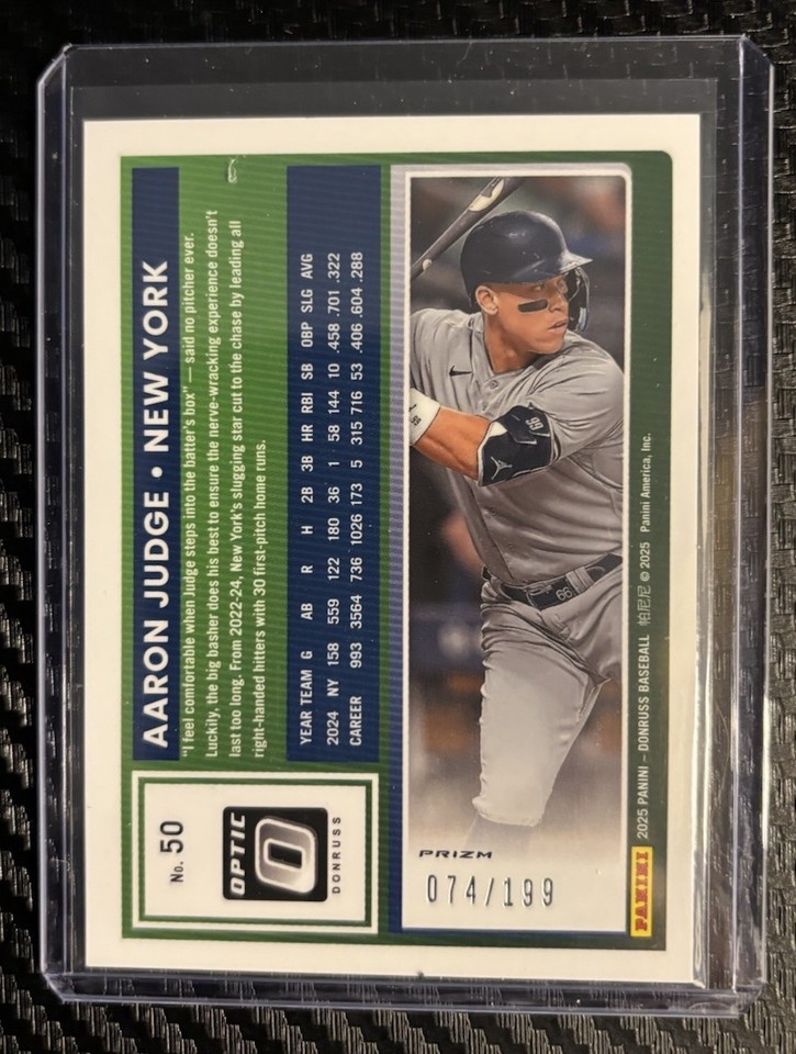 2025 Donruss Optic Orange Aaron Judge #50 #/199 | eBay