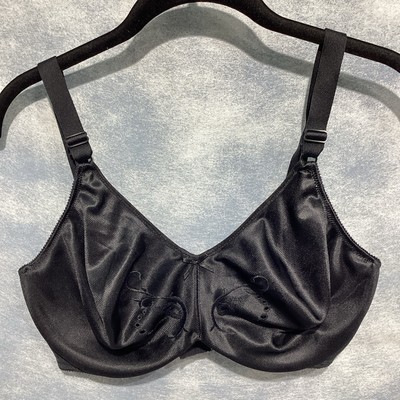 Lilyette Minimizer 38DD Black Full Coverage Underwire Bra Soft Cup NWOT ...