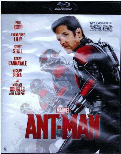 ANT-MAN- Blu-ray & Artwork only- Paul Rudd, Michael Douglas NO CASE EXC ...