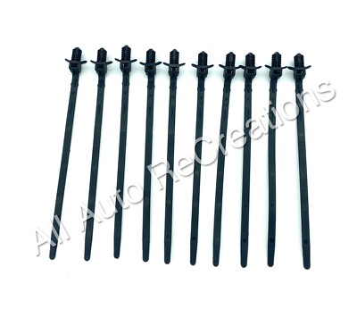 10x Cable Loom Wiring Harness Ties with Locking Xmas Fir Tree Clip Head ...