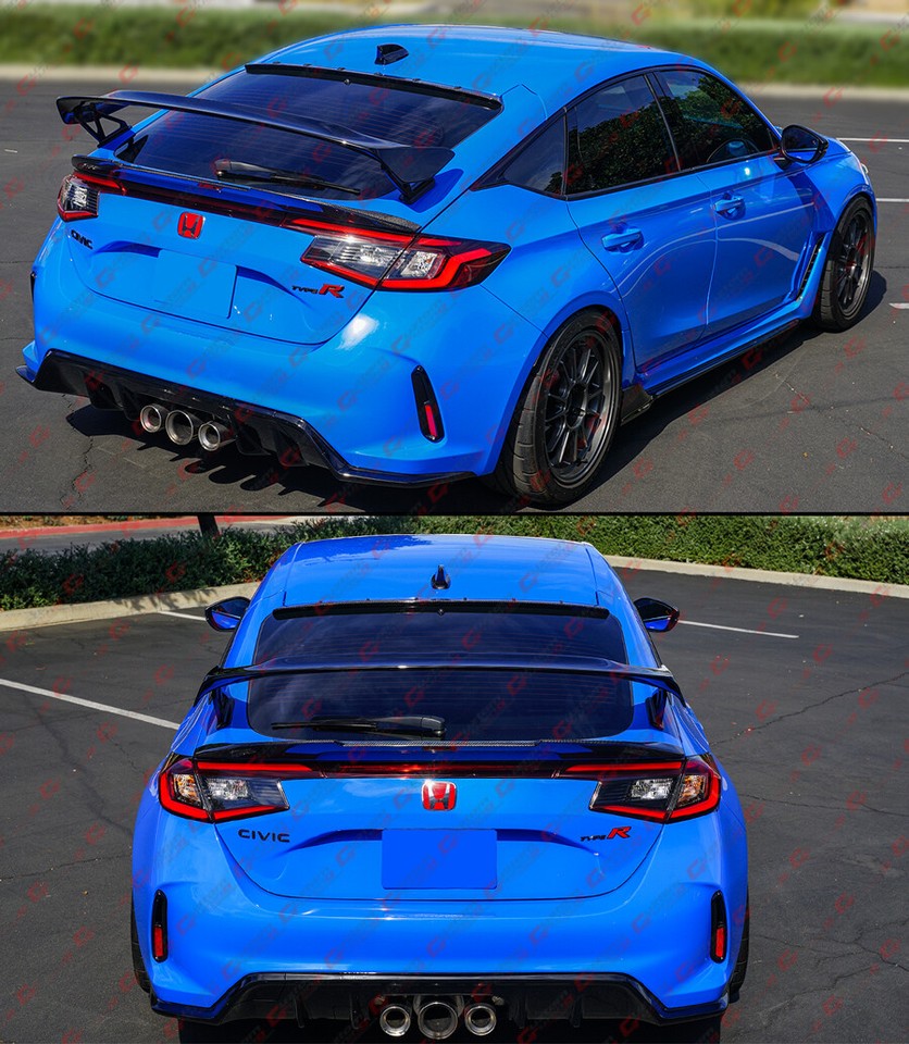 For 2022-26 Civic Type-R FL5 FL2 AG Style Carbon Fiber Rear Window Roof ...