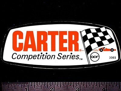 CARTER Carburetors - Fuel Pumps - Original Vintage Racing Decal/Sticker ...