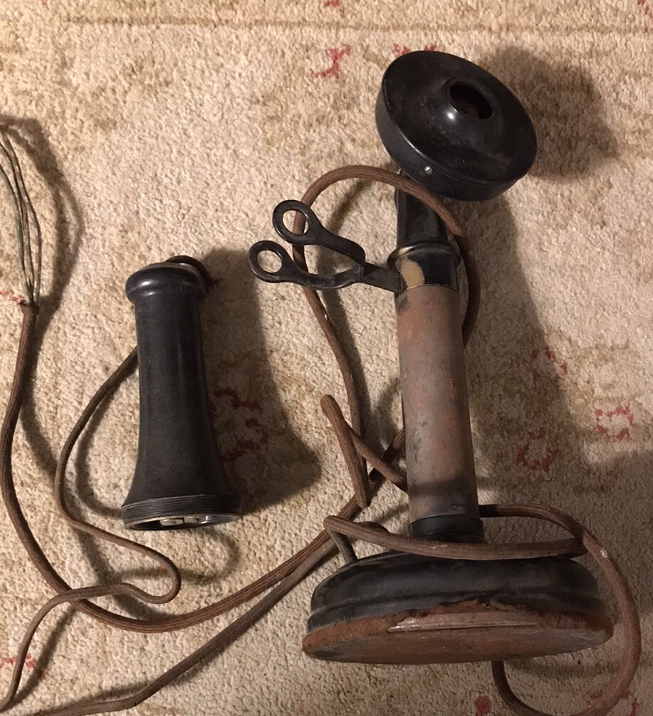 Vintage Candlestick Phone Patient 1901-1908 Parts Only | eBay