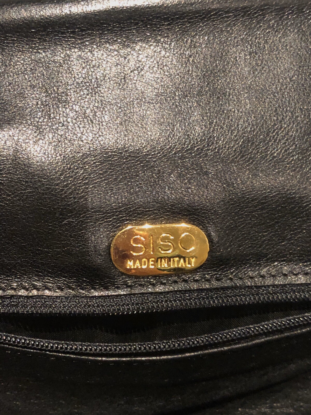 SISO Black Shiny Crocodile Crossbody Bag | eBay