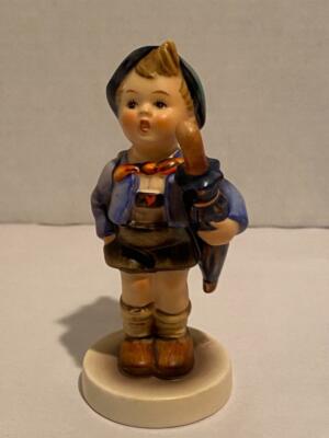 Goebel Hummel Home From Market Figurine Backstamp 4 Boy with Umbrella ...