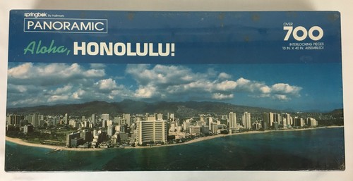 Springbok Aloha, Honolulu! Panoramic Puzzle 700+ Pcs by Hallmark New ...