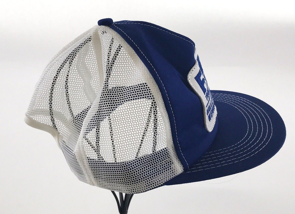 Ford Tractor Vintage Hat 80's Snapback Trucker Mesh Foam Patch K Brand ...