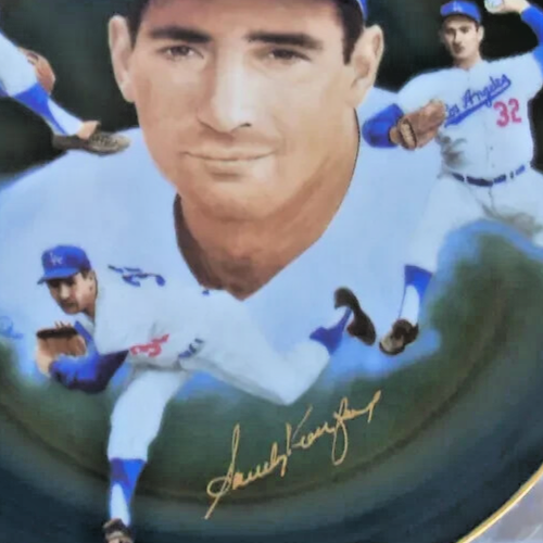 SANDY KOUFAX HAND SIGNED /AUTOGRAPHED 1985 Hackett American Plate ...