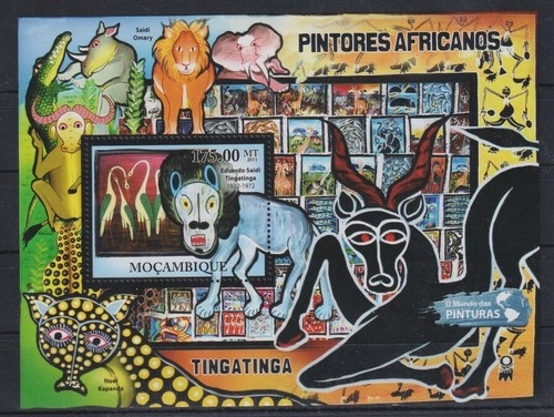B529. Mozambique - MNH - 2011 - Art - Paintings - African - Bl. | eBay