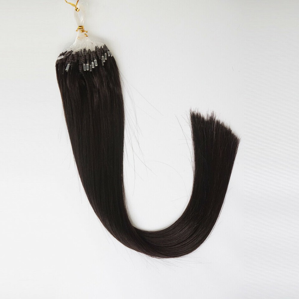 Micro Beads Hair Extensions Micro Ring Loop Tip Remy Human Hair Full ...