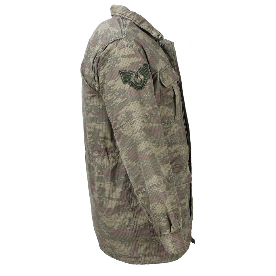 Original Turkish military paratroopers jacket parka camo ripstop lined ...