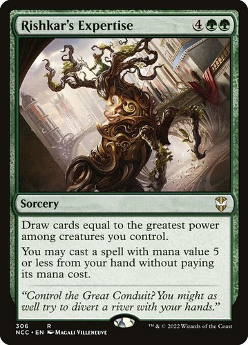 Rishkar's Expertise MTG Commander Streets of New Capenna Rare NM x1 ...