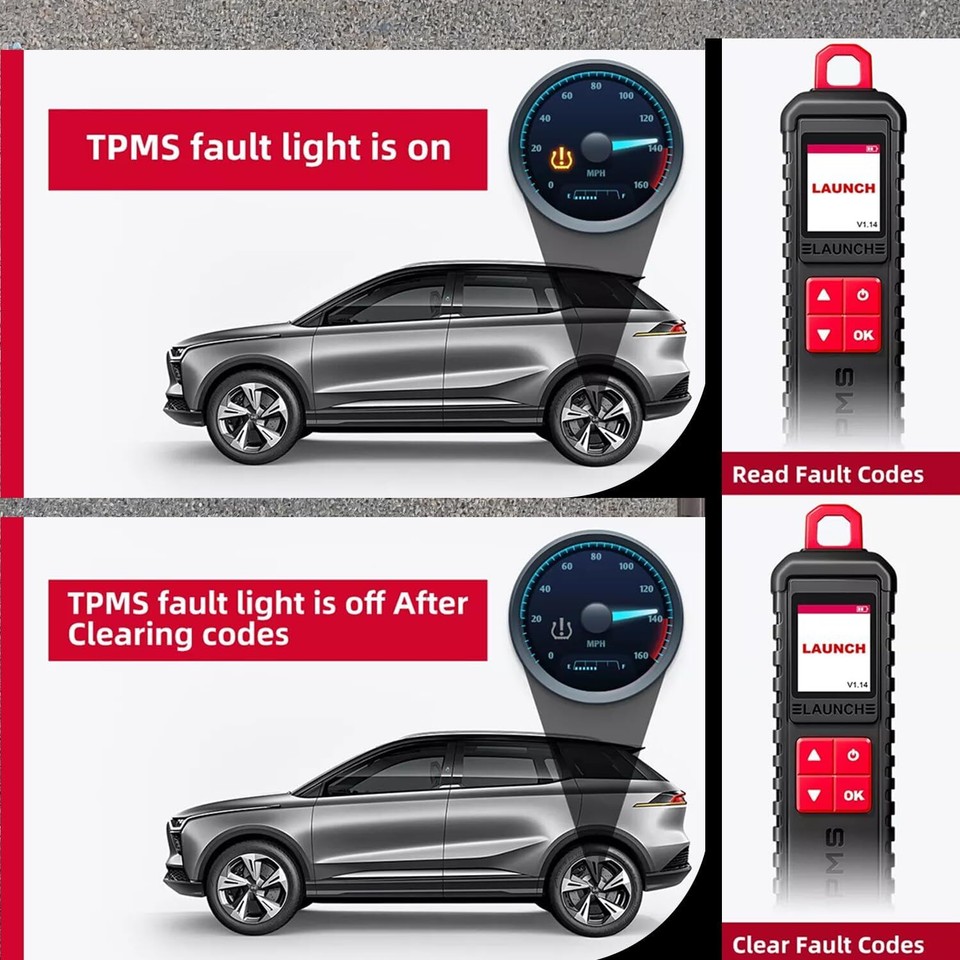LAUNCH X431 iTPMS Car TPMS Tire Pressure Sensor Activator Programming ...