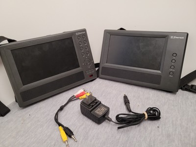 Emerson Two Screen 7" car DVD player PDE-2725N *RETRO GAME SCREEN?* | eBay