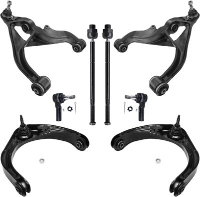 4WD 5-Lug Front Upper & Lower Control Arms Tie Rods for 2006-2008 Dodge ...