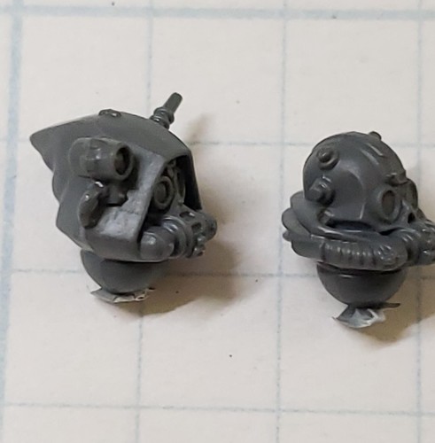 Warhammer 40k AdMech Skitarii Bits Ranger Alpha Hooded & Bionic Heads ...