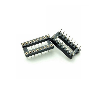 20pcs 16Pin DIP SIP Round IC Sockets Adaptor Solder Type gold plated ...