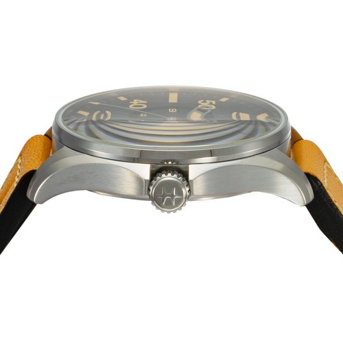 Hamilton Khaki Aviation Men's Black Watch with Brown Leather Band ...