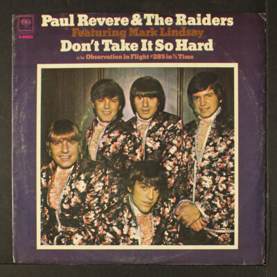 PAUL REVERE & RAIDERS: don't take it so hard COLUMBIA 7" Single 45 RPM ...