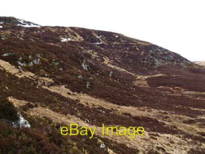 Photo 6x4 Eastern slopes Carn Geal Rock coarse grass and heather. c2008 ...