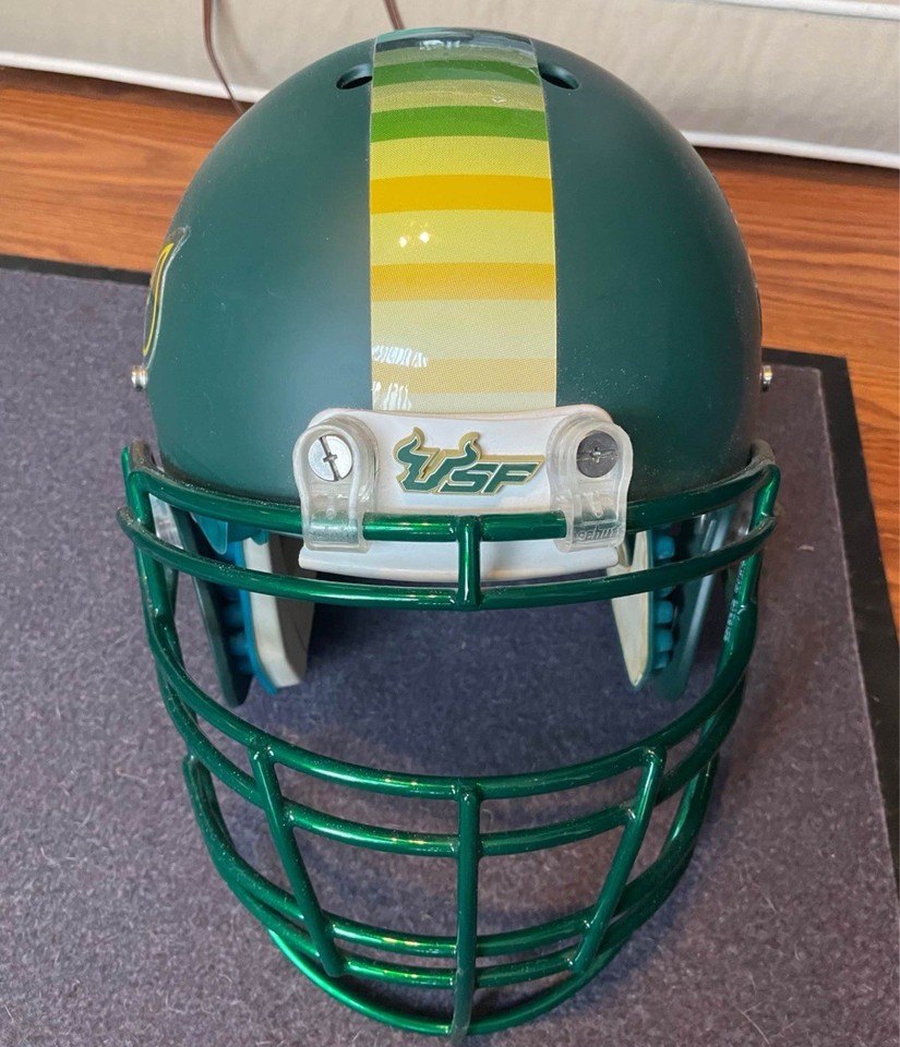 USF South Florida Bulls Game Used Green Schutt Vengeance Football ...