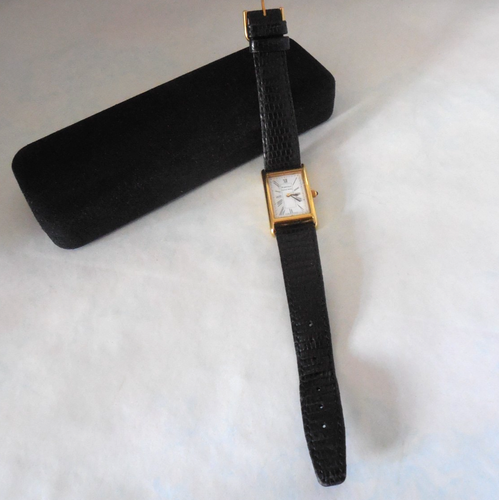 Men’s Tiffany Portfolio Classic Watch Rectangle Face Works Original ...