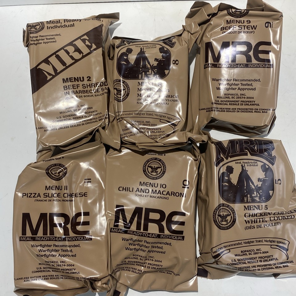MRE Meals US Military 2025 Date —Case A+B ( 1 Random Meal ) | eBay