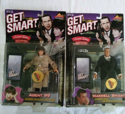 GET SMART - MAXWELL SMART & AGENT 99 Exclusive Premier Figures 1998 - MOCS | eBay