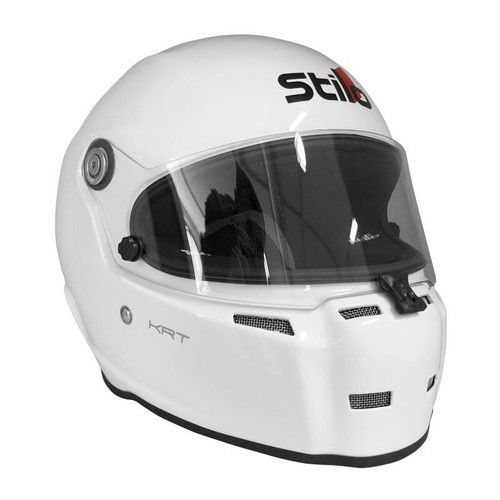 Stilo ST5 FN KRT Composite Kart Helmet In White, Interior Color-Black ...