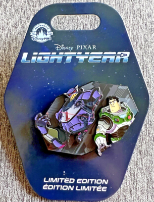 Pin Zurg Y Buzz 2022 Disney Parks Pixar Lightyear Movie LE Pin Buzz