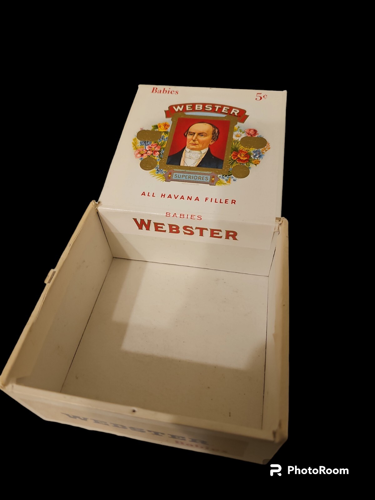 Webster Babies Cigar Box - 4 3/4" x 4 1/2" x 2 1/4" BOX ONLY | eBay