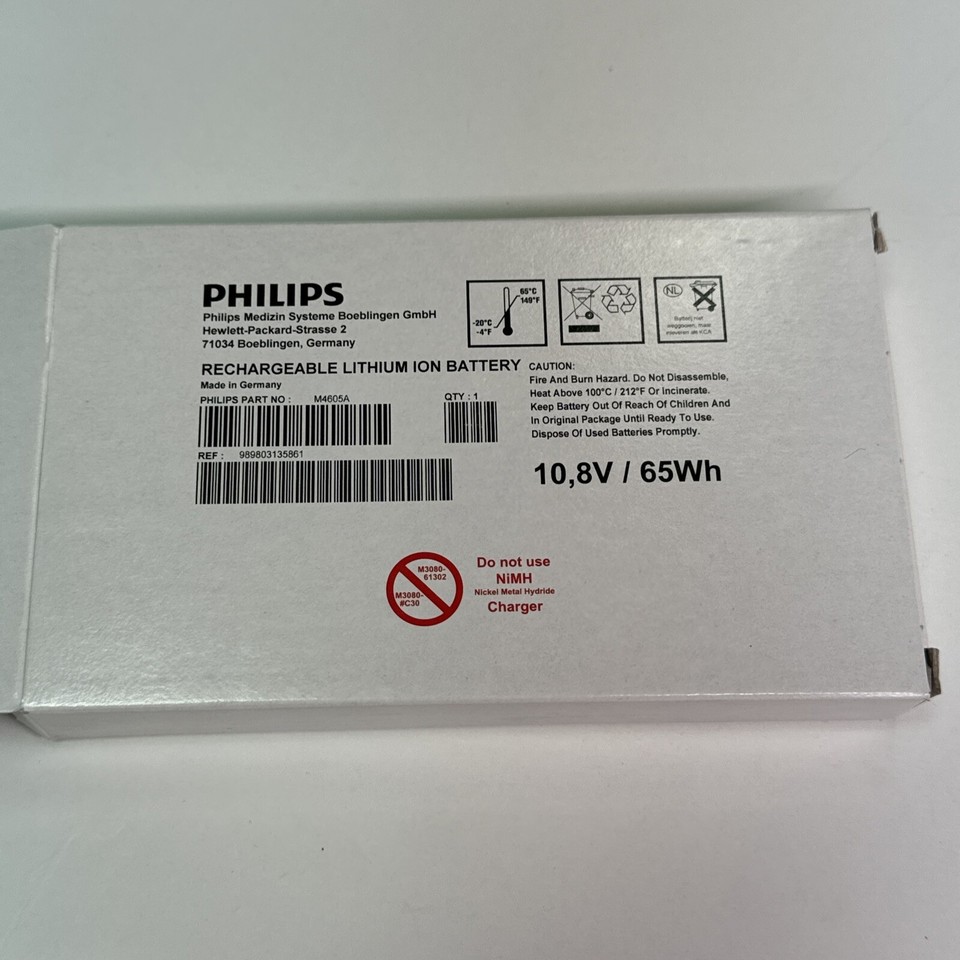 Philips IntelliVue M4605A NEW Rechargeable Battery - Same Day Shipping ...