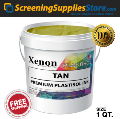 Xenon® - Tan Plastisol Ink for Screen Printing - 1 Quart - 32oz | eBay