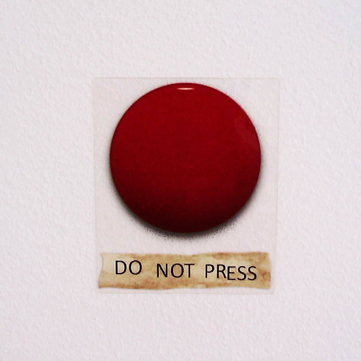 Red Button & Do Not Press Funny Sticker x20 | eBay UK