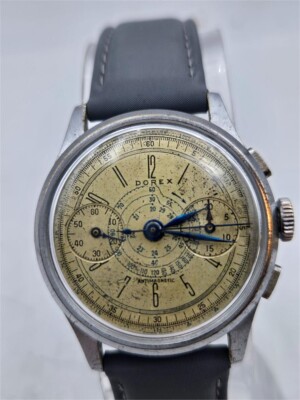 Vintage Rare WWII Dorex Military Chronograph Watch 17J serviced Mens ...