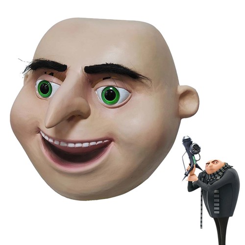Despicable Me Gru Costume Minions Gru Mask Adult Halloween Cosplay Book ...