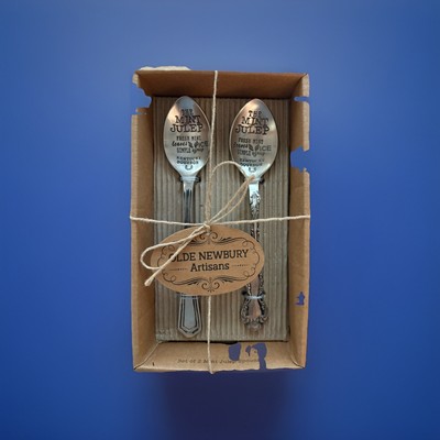 The collective set of two mint julep spoons. | eBay