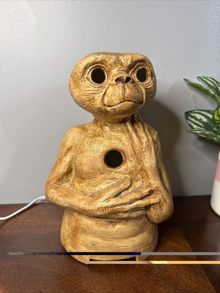 Vintage 1980's Handmade Ceramic E.T. Extra-Terrestrial Rare Night Light ...