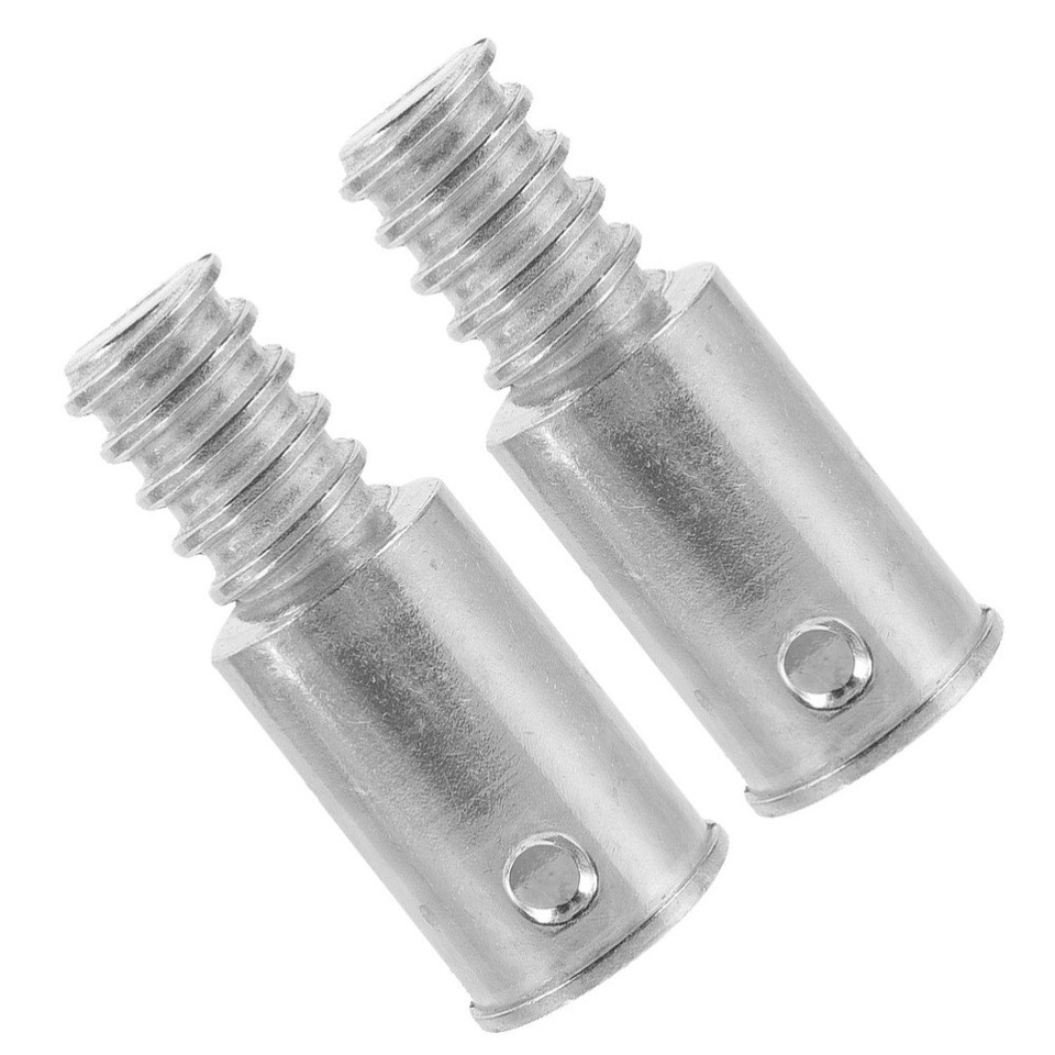 2 Pack Threaded Connector Broom Handle End Replacement Pole Adapter | eBay