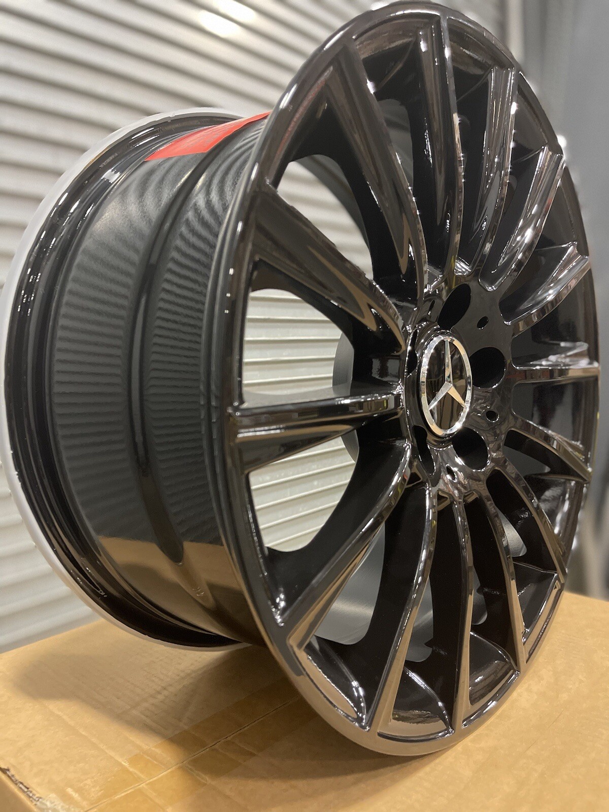 (Set Of 4) 18" BLACK STAGGERED AMG STYLE rims wheels FITS MERCEDES BENZ ...